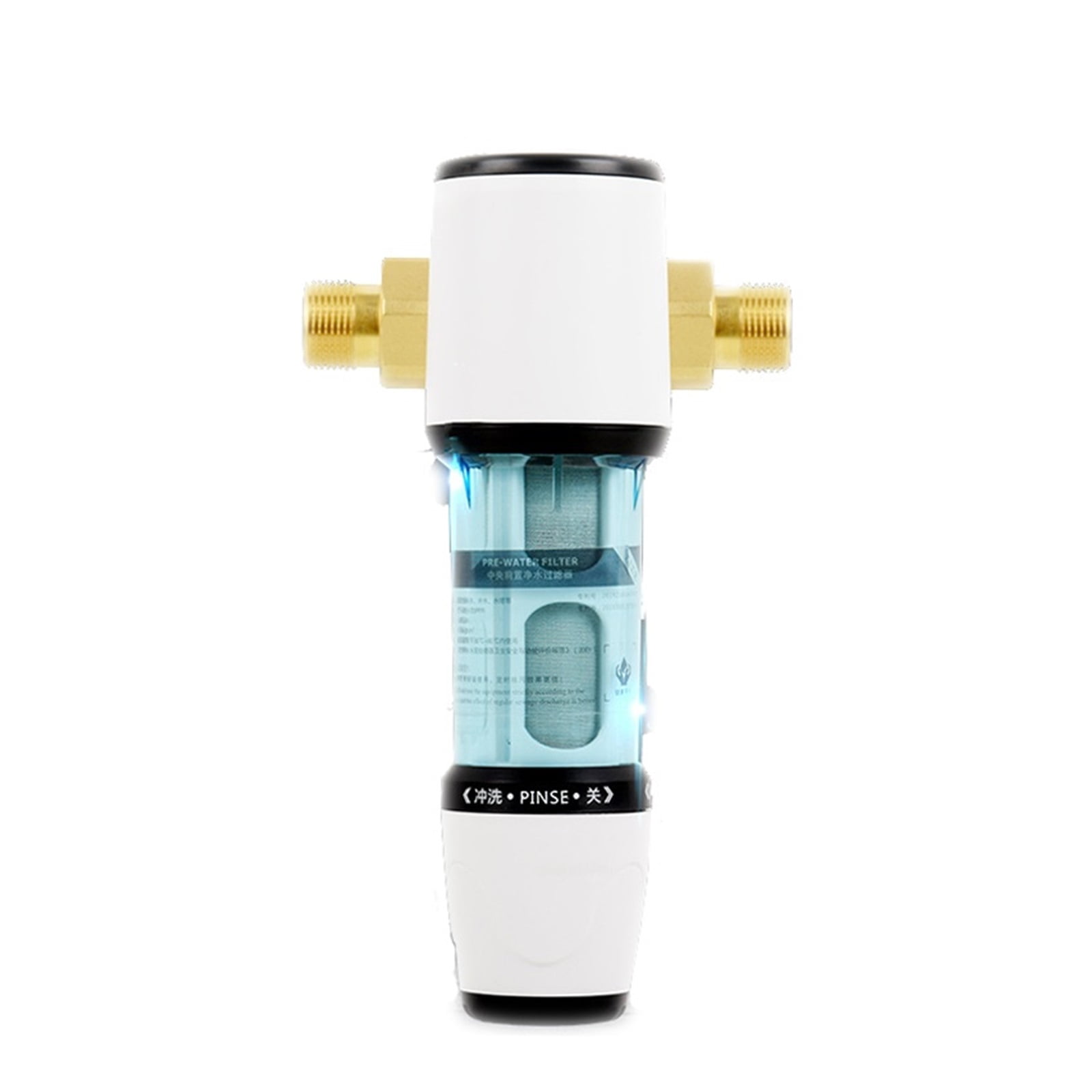 Auto Backwash Prefilter Whole House Spin Down Sediment Water Filter Pre ...