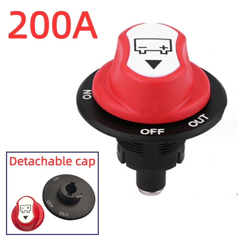 Auto Battery Disconnect Switch 12V 24V Marine 200A 300A Dual Battery ...