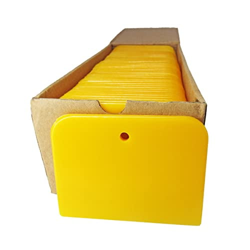 Auto Body Filler Yellow Spreaders (Pack of 100) - Size 4" Reusable ...
