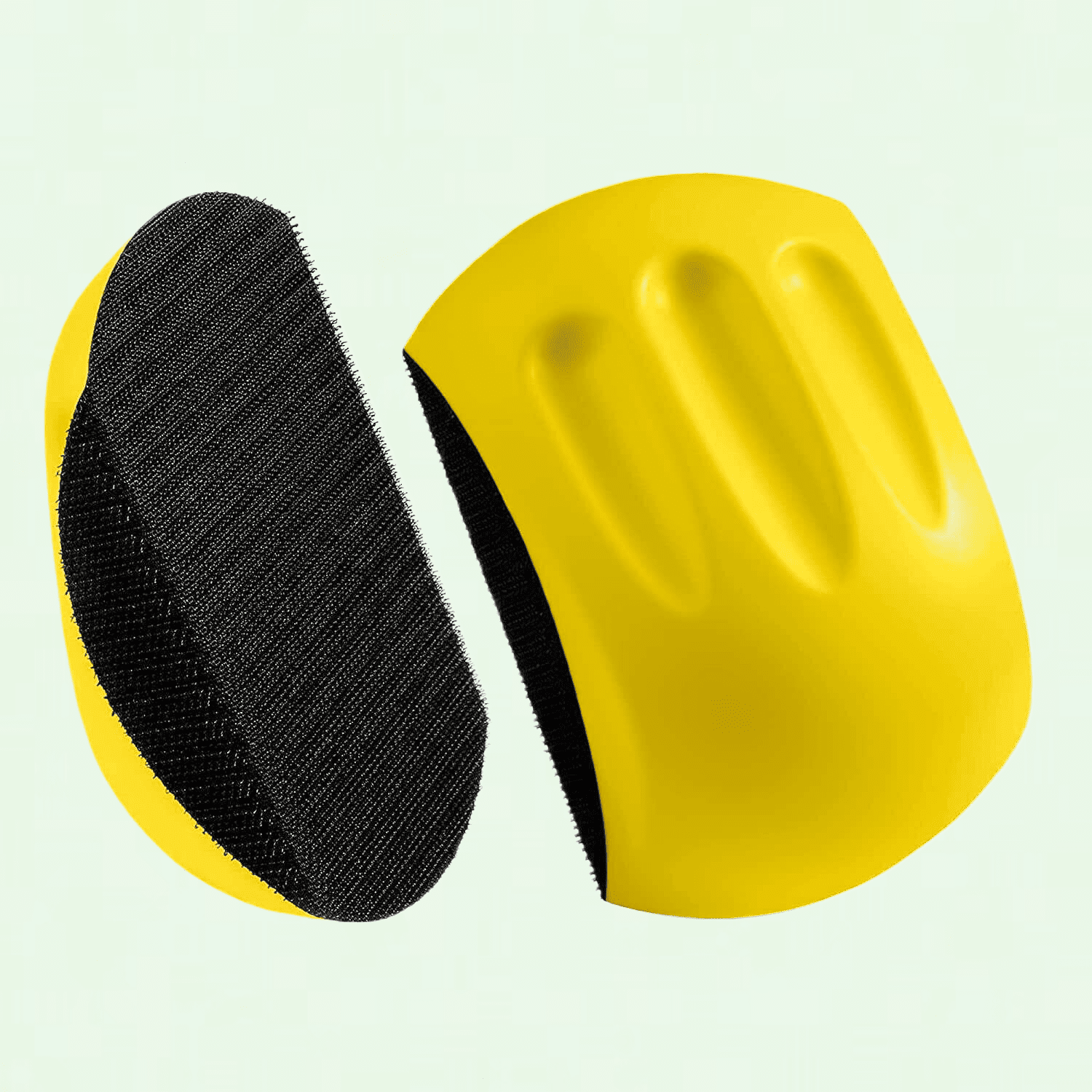 Auto Body Hand Sanding Blocks - Set of 2, 5 Inch Hook and Loop Hand ...