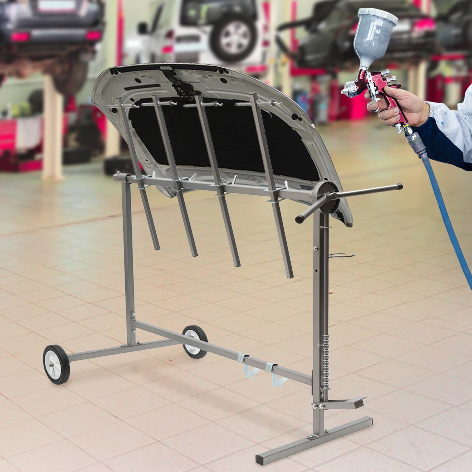 Auto Body Paint Stand Painting Rack Holder For Car Door Hood Fender ...