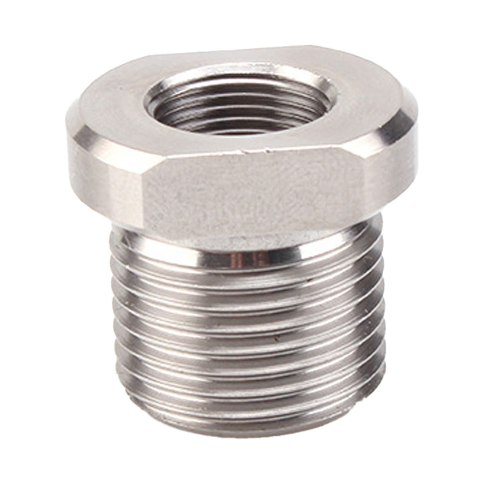 Auto Car 1/2-28 to 3/4-16 Stainless Steel Threaded Oil Filter Adapter ...