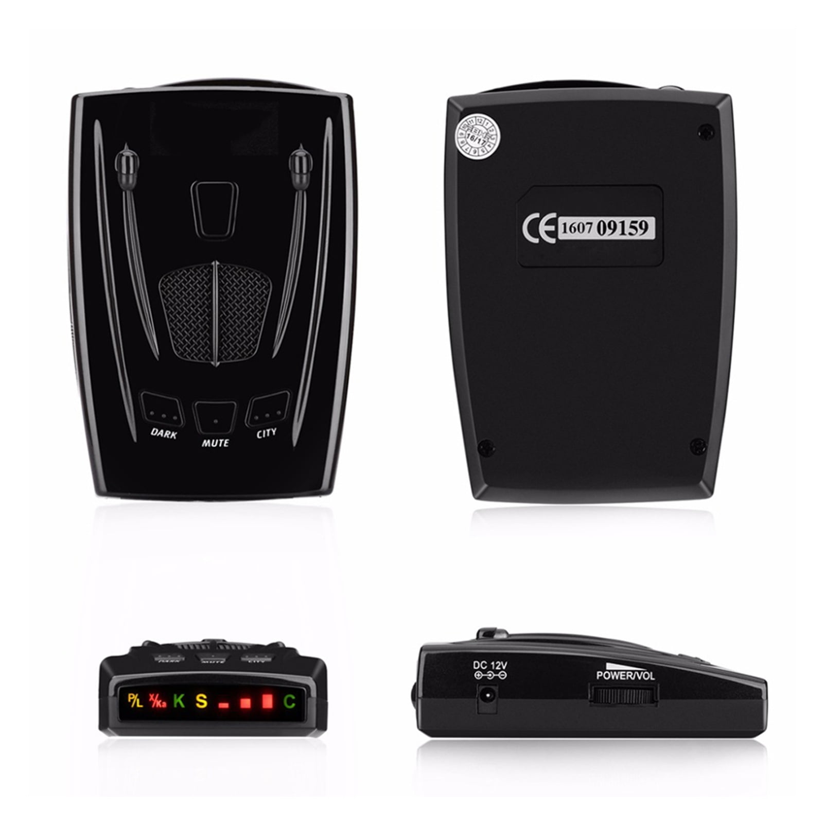 Auto Car Anti Radar Detector Full Frequency Dynamic Tachometer Vehicle Antiradar Alarm Warning ...