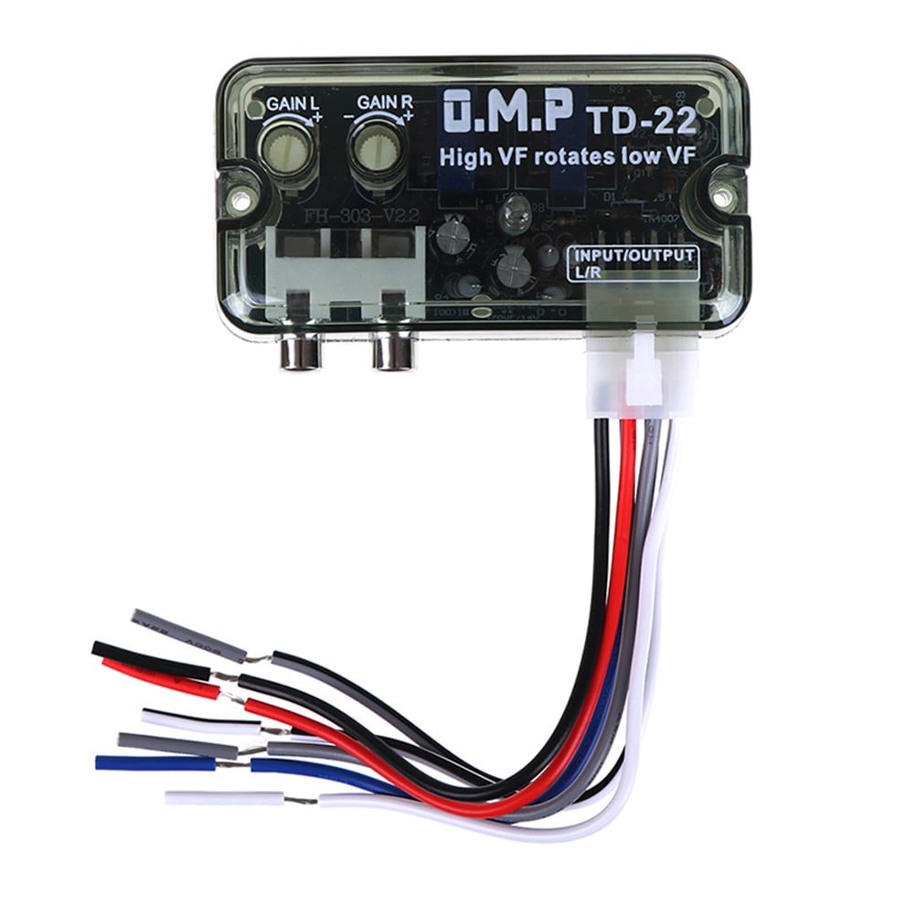 Auto Car Audio Converter 12V Rca Stereo High To Low Adjustable ...