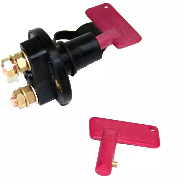 Auto Car Battery Disconnect Safety Kill Cut-off Switch Brass Terminals ...