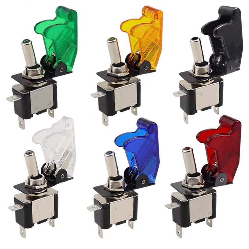 Auto Car Boat Truck Illuminated Led Toggle Switch ON OFF With Safety ...
