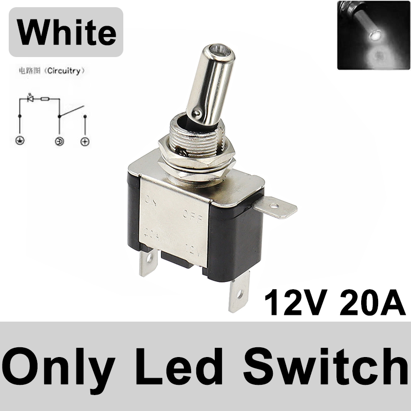Auto Car Boat Truck Illuminated Led Toggle Switch ON OFF With Safety ...