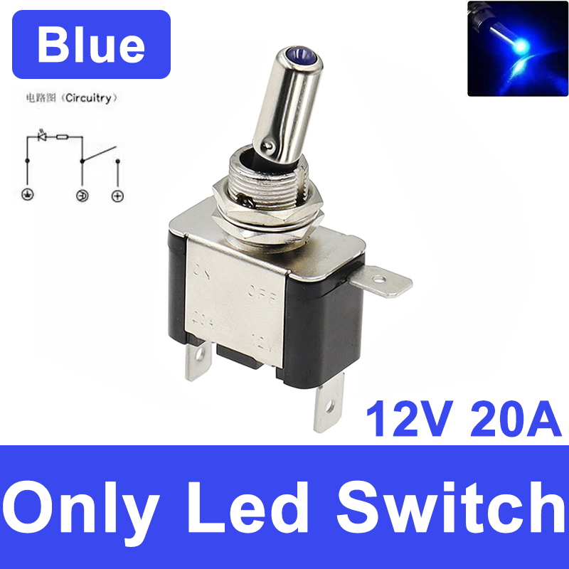Auto Car Boat Truck Illuminated Led Toggle Switch ON OFF With Safety ...