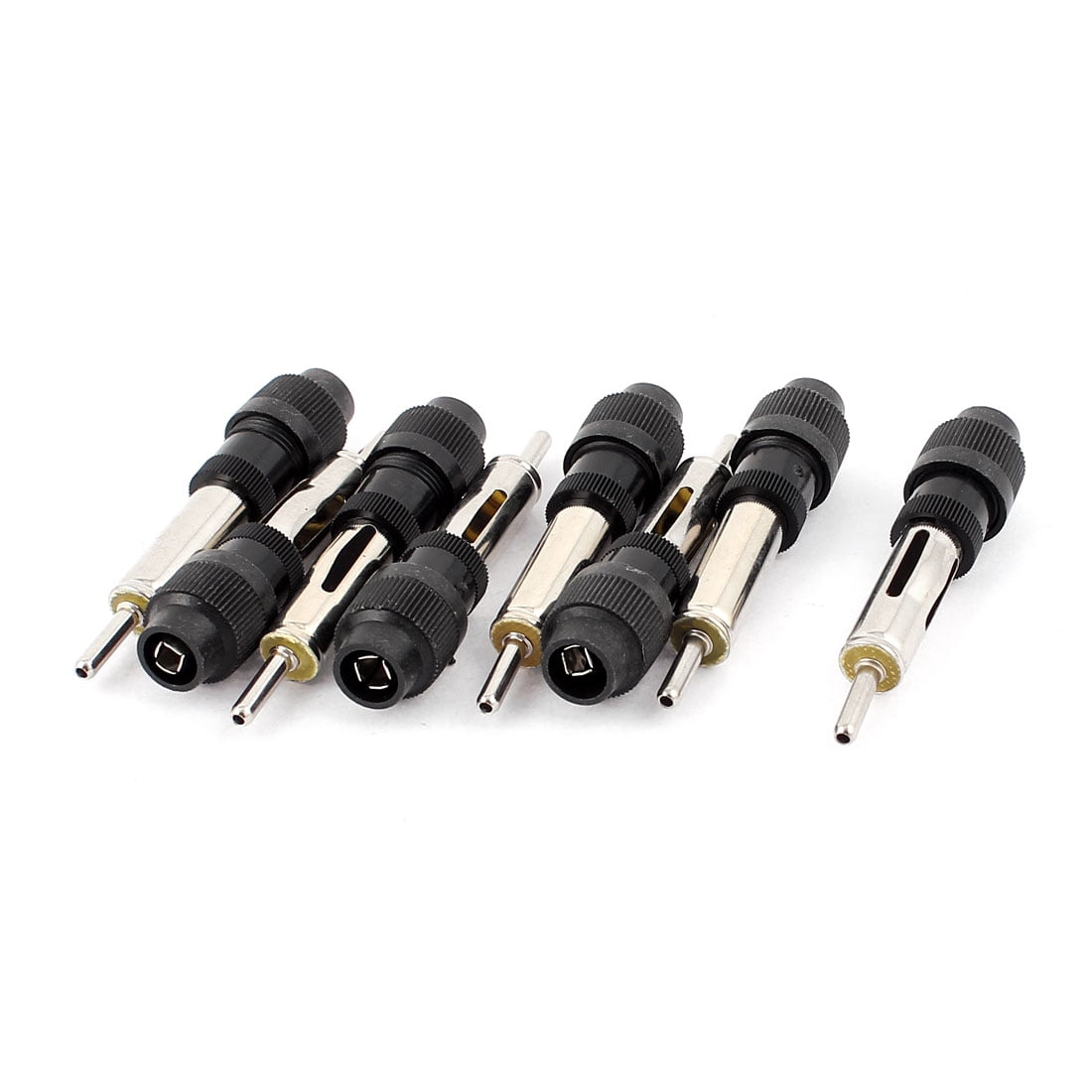 Auto Car CD Radio Stereo Antenna Male Plug Adapter Black Silver Tone 8 ...