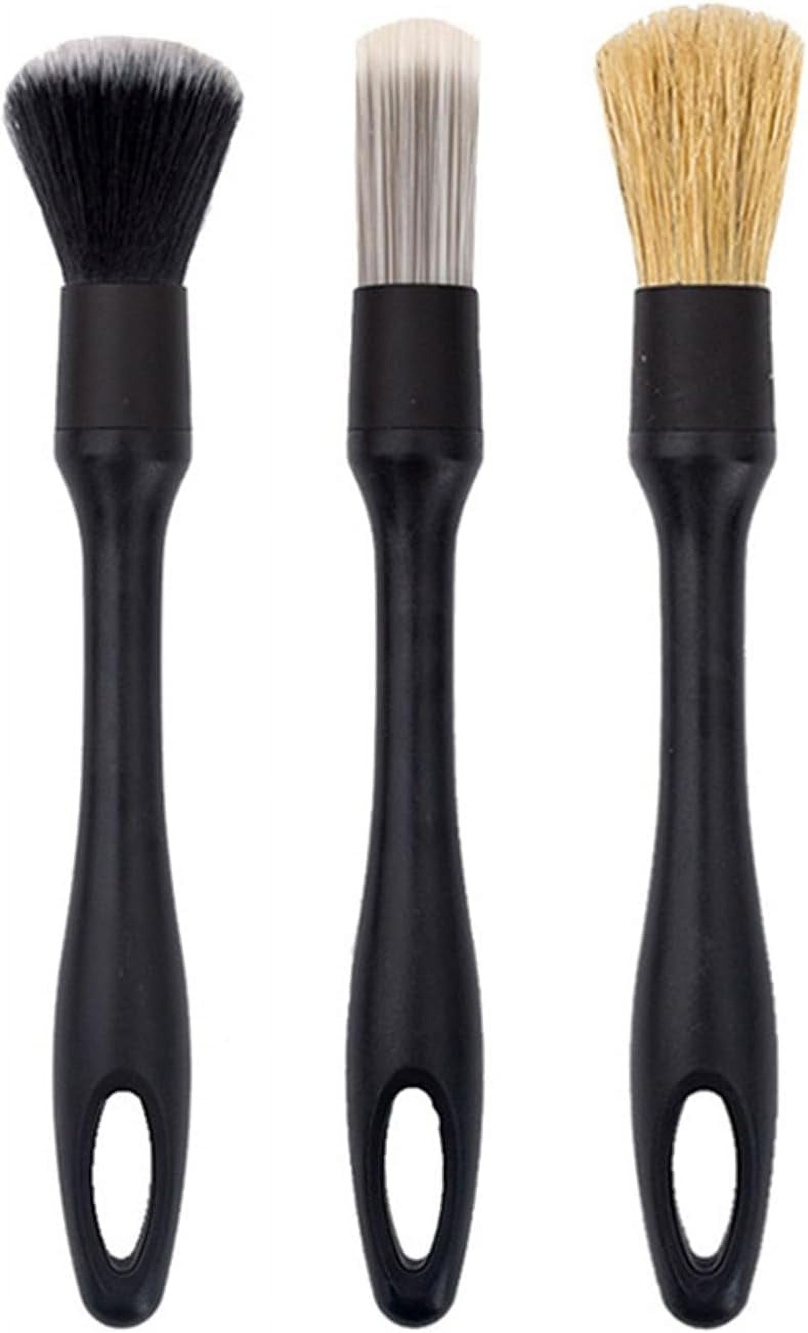Auto Car Detailing Brush Set, 3Pcs/Set Multifunctional Car Detailing ...