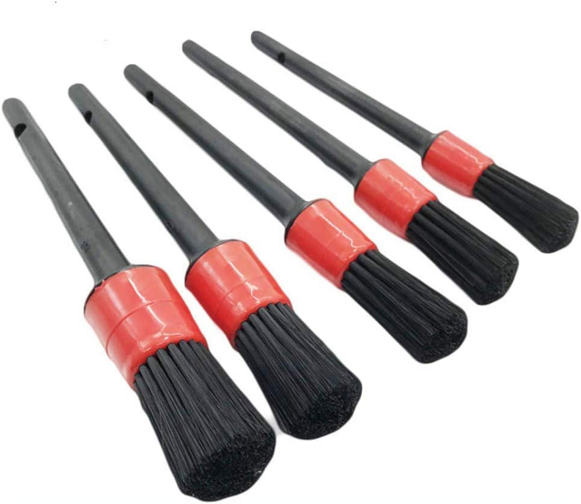 Auto Car Detailing Brush Set(Set of 5) - Automotive Detail Cleaning ...