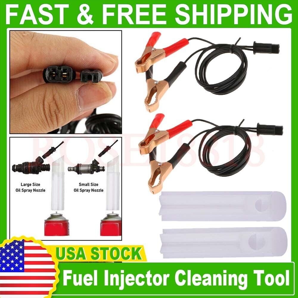 Auto Car Fuel Injector Flush Cleaner Adapter Tool DIY Kit for Universal ...