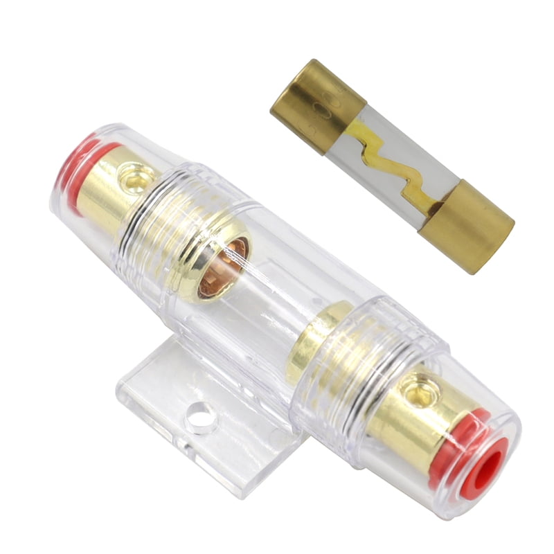 Auto Car Fuse Holder Block 30A/60A/100A AGU Fuse Holder Audio In Line ...