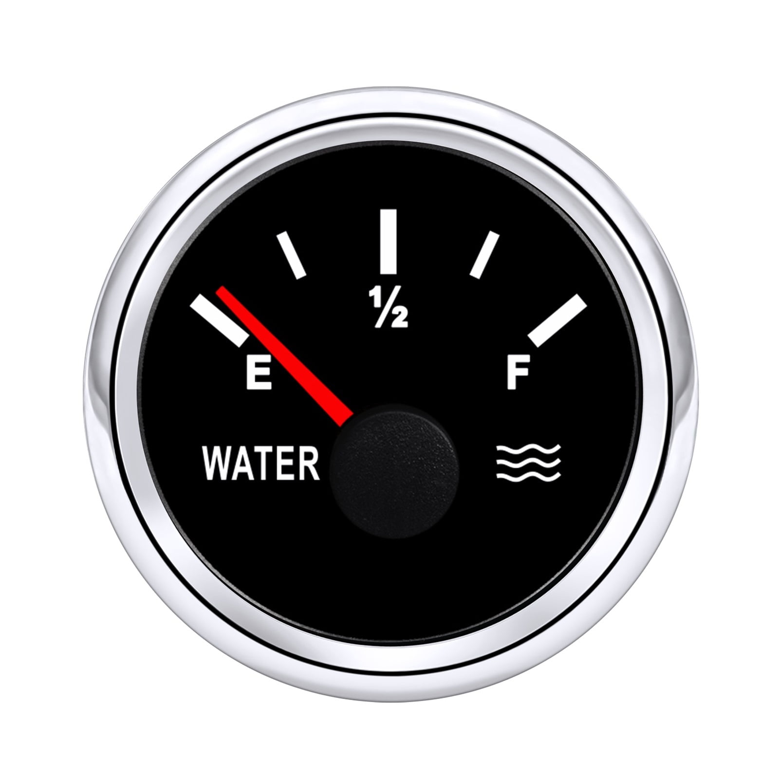 Auto Car Gauge 2" 52MM Water Level Gauge With Red Light 0-190 Ohm Water ...