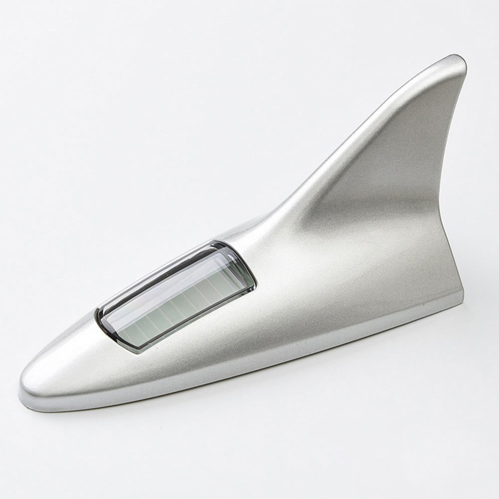 Auto Car Solar Powered Antenna Fin Antenna Led Light Prompt Tail Light ...