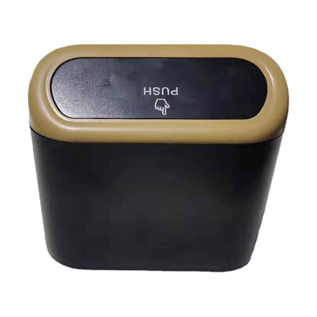 Hanging Car Trash Bin Portable Storage Box Mini Wastebasket Pressing ...