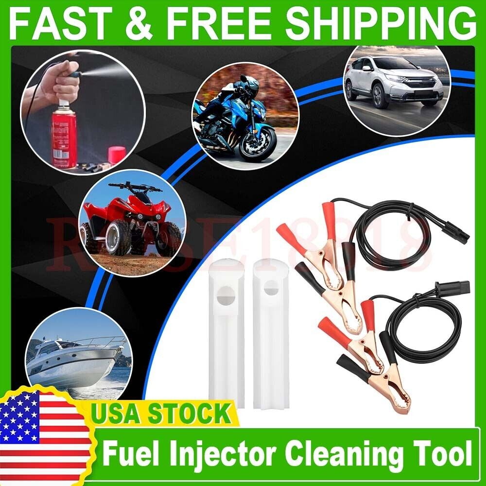 Auto Car Vehicles Tool Fuel Injector Flush Cleaner Adapter DIY Kit Set ...