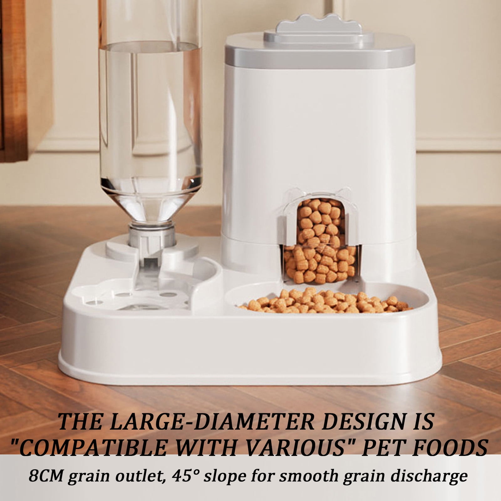 Auto Cats Feeder, Large Capacity Cats Feeder and Water Dispenser Dog ...