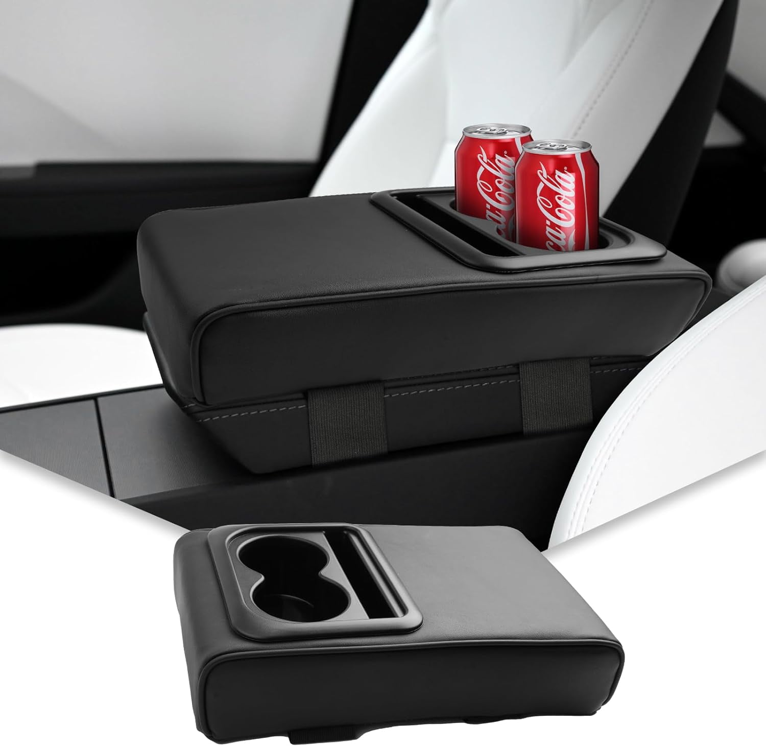 Auto Center Console Armrest Pillow Arm Rest Cover Memory Foam Car ...