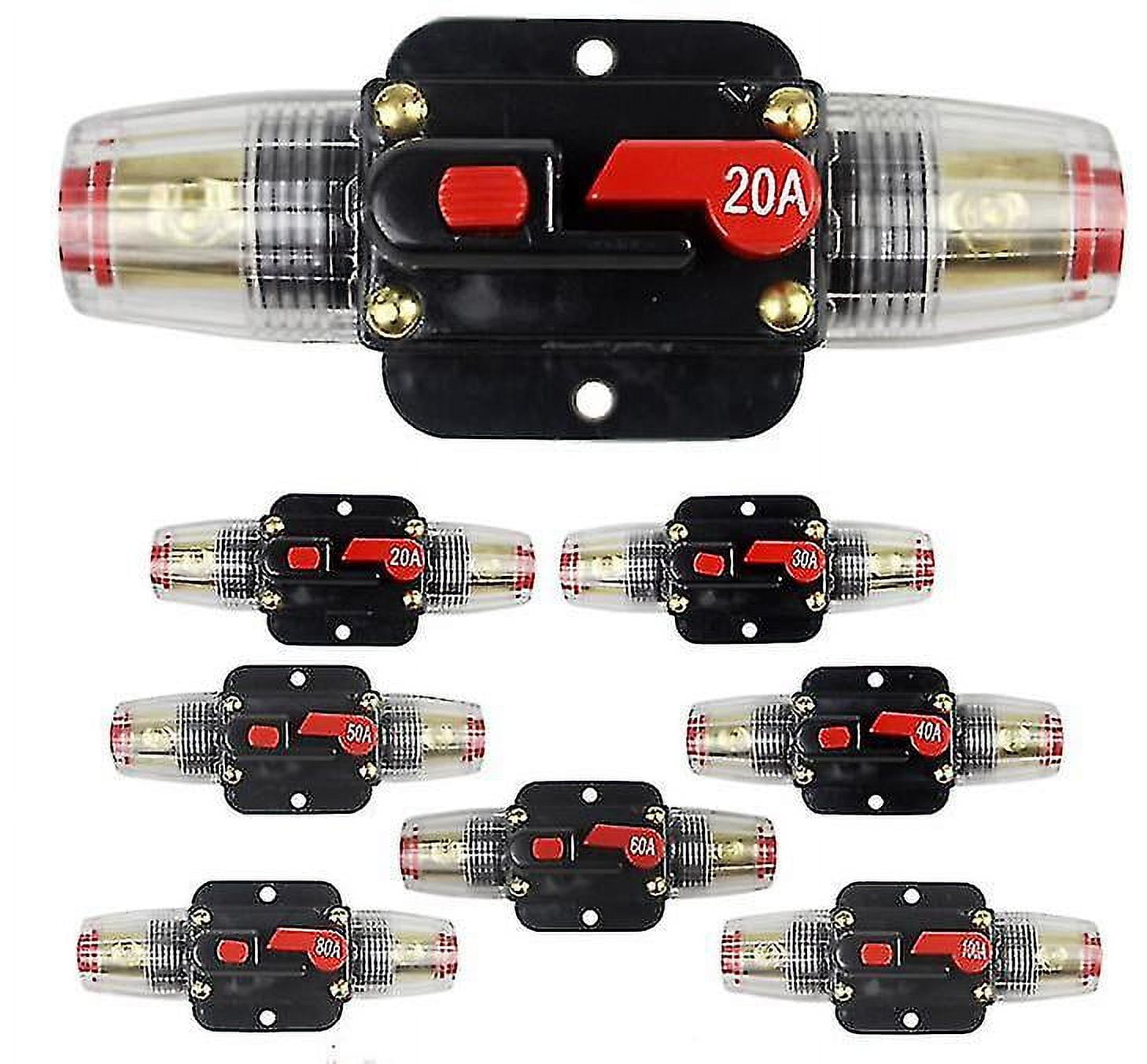 Auto Circuit Breaker Reset Fuse Inverter Fuse Holder Inline Fuse Block ...
