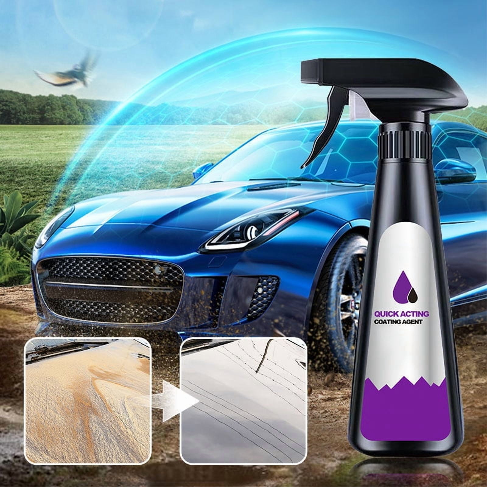 Auto Coating Agent Spray 360ml | Instant High Gloss Shine | Self ...