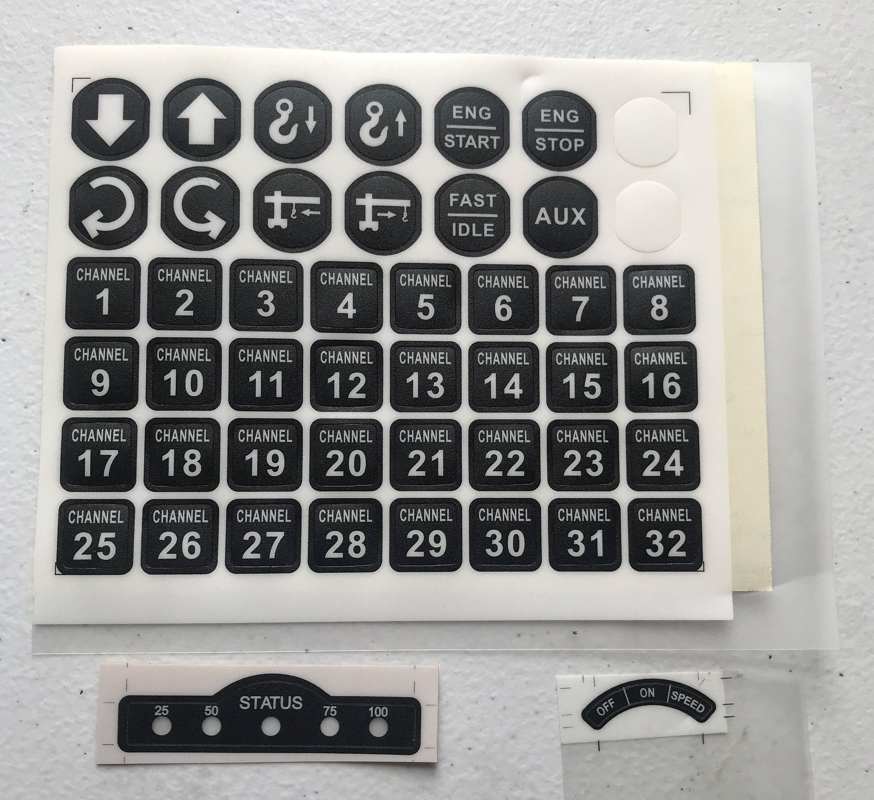 Auto Crane 366823933, Replacement Transmitter Decals, NexStar I and II ...