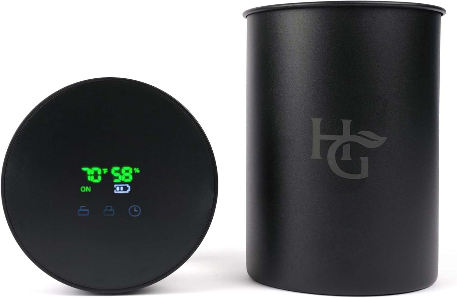 Auto-Cure Smart Jar and Vacuum Seal Curing Jar with Built In Hygrometer ...