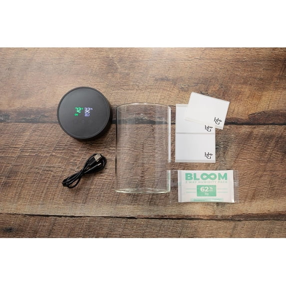 Auto-Cure Smart Jar and Vacuum Seal Curing Jar with Built In Hygrometer ...