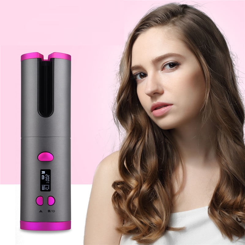 Auto Curler Cordless Hair Curling Iron - Walmart.com