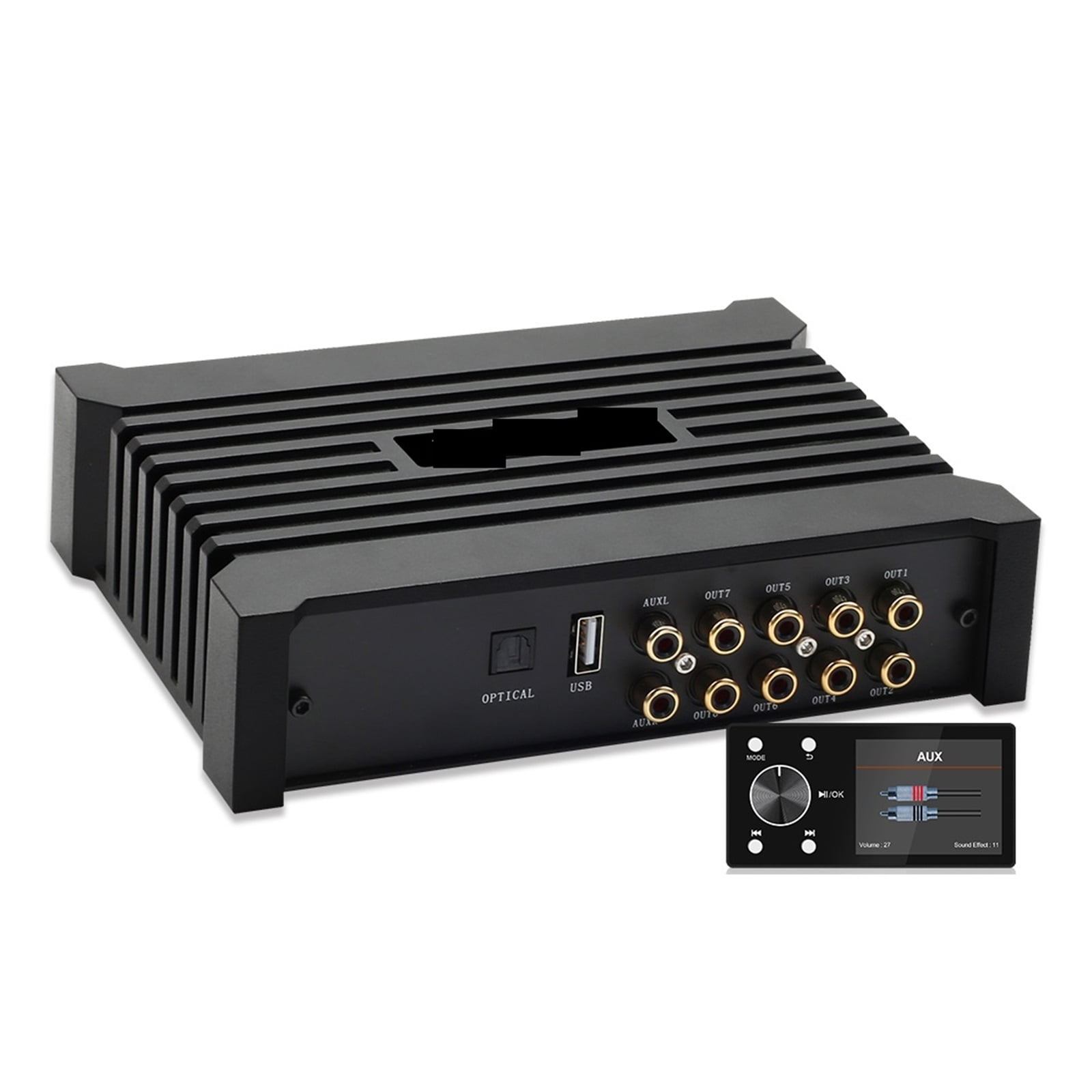 Auto DSP Amplifier For RCA Output Car Radio Sound Upgrade Without Cable ...