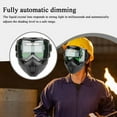Auto Darkening Welding Helmet - Head Mounted with Detachable Split Face ...