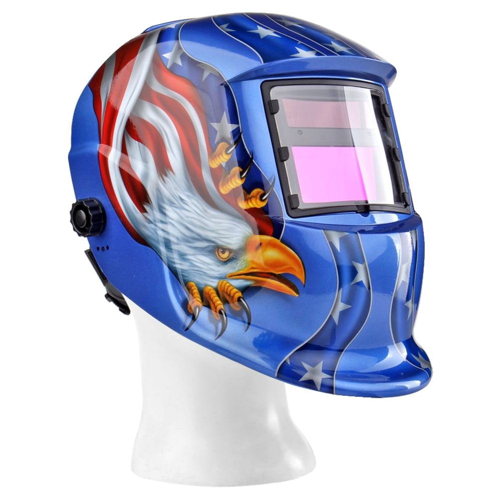Auto Darkening Welding Helmet Solar Powered Weld/Grind Selectable Mask ...