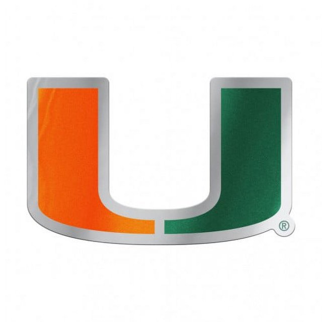 University Of Miami Decals Stickers Miami Hurricanes Automotive Decal ...