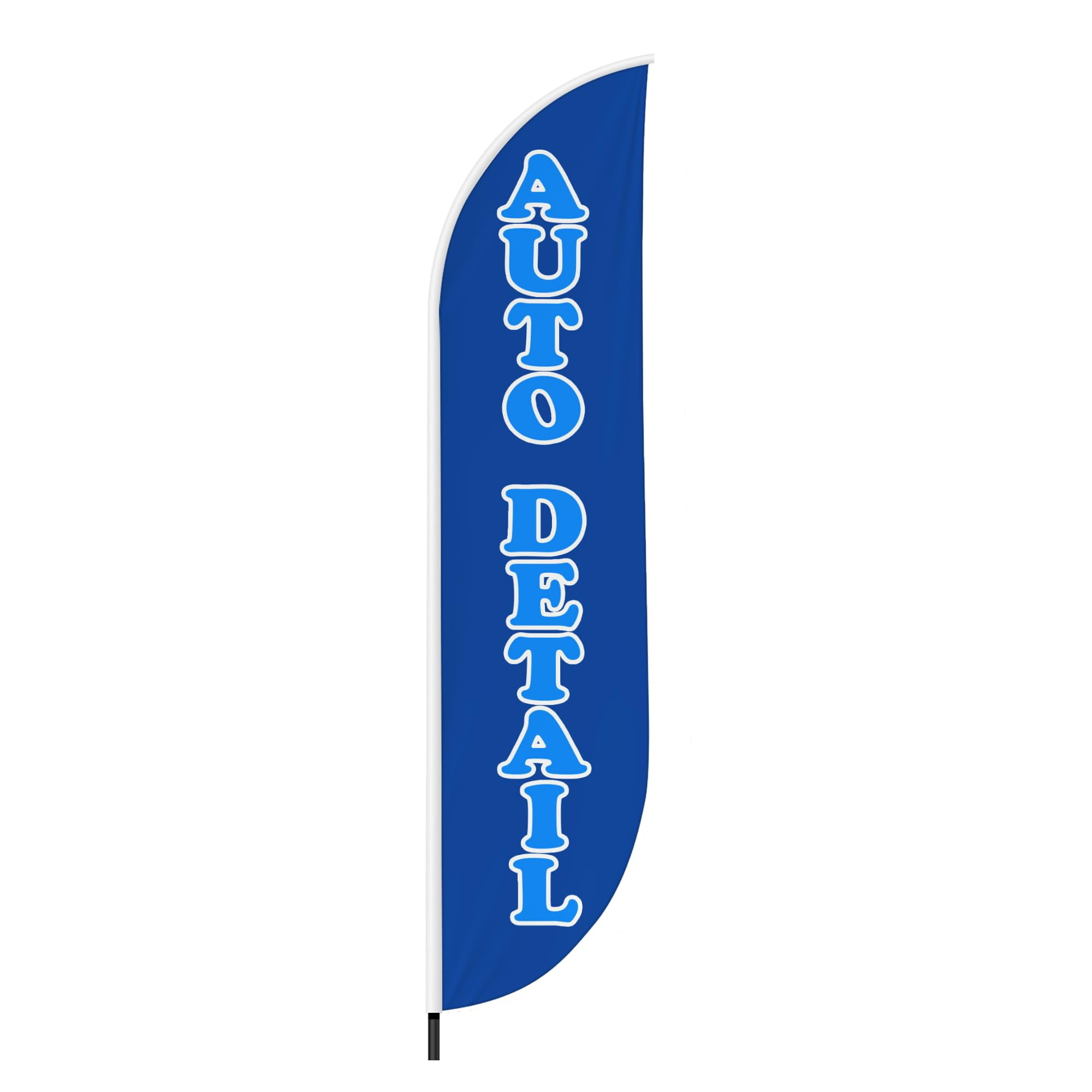 Auto Detail 2 Feather Flag(11.5feetX2.5feet) by DreamController ...