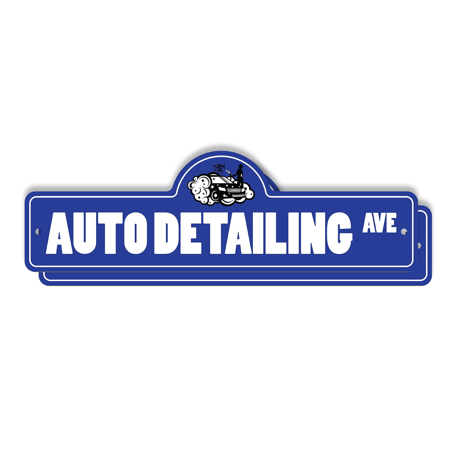 Auto Detailing (2 Pack) Plastic Street Sign - 6 Inch X 18 Inch Gift Car ...