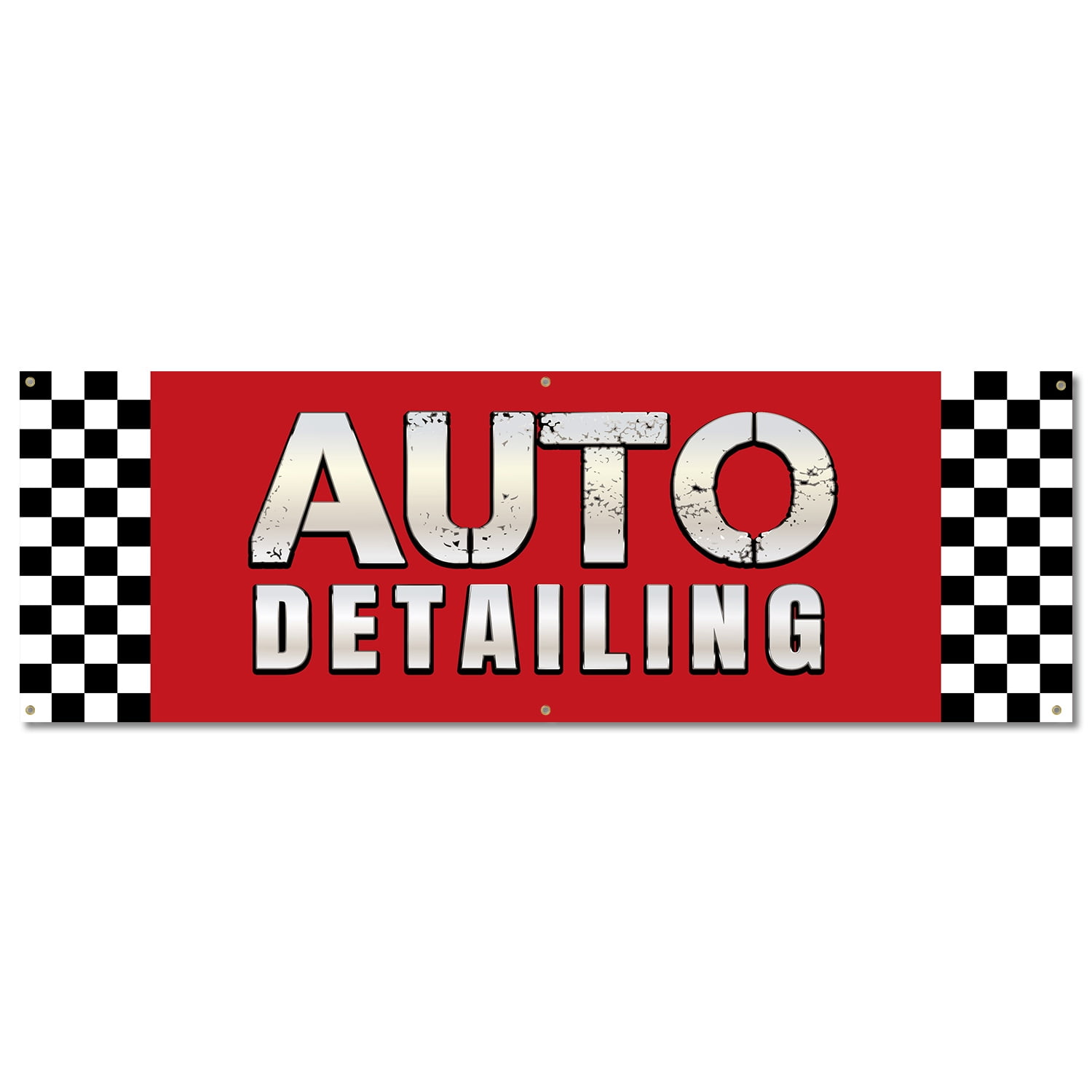 Auto Detailing | 24" X 72" Banner | Outdoor Vinyl Sign With Grommets ...