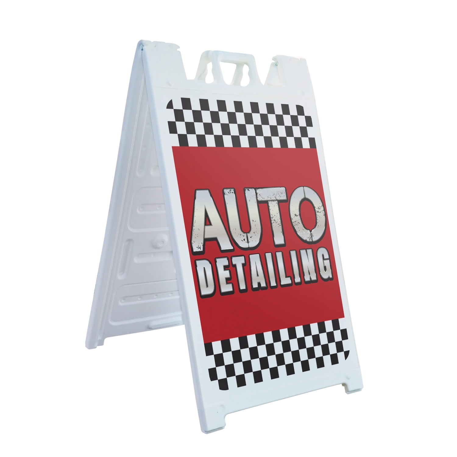 Auto Detailing 24" x 36" Double Sided A-Frame Sidewalk Sign, Includes 2 ...