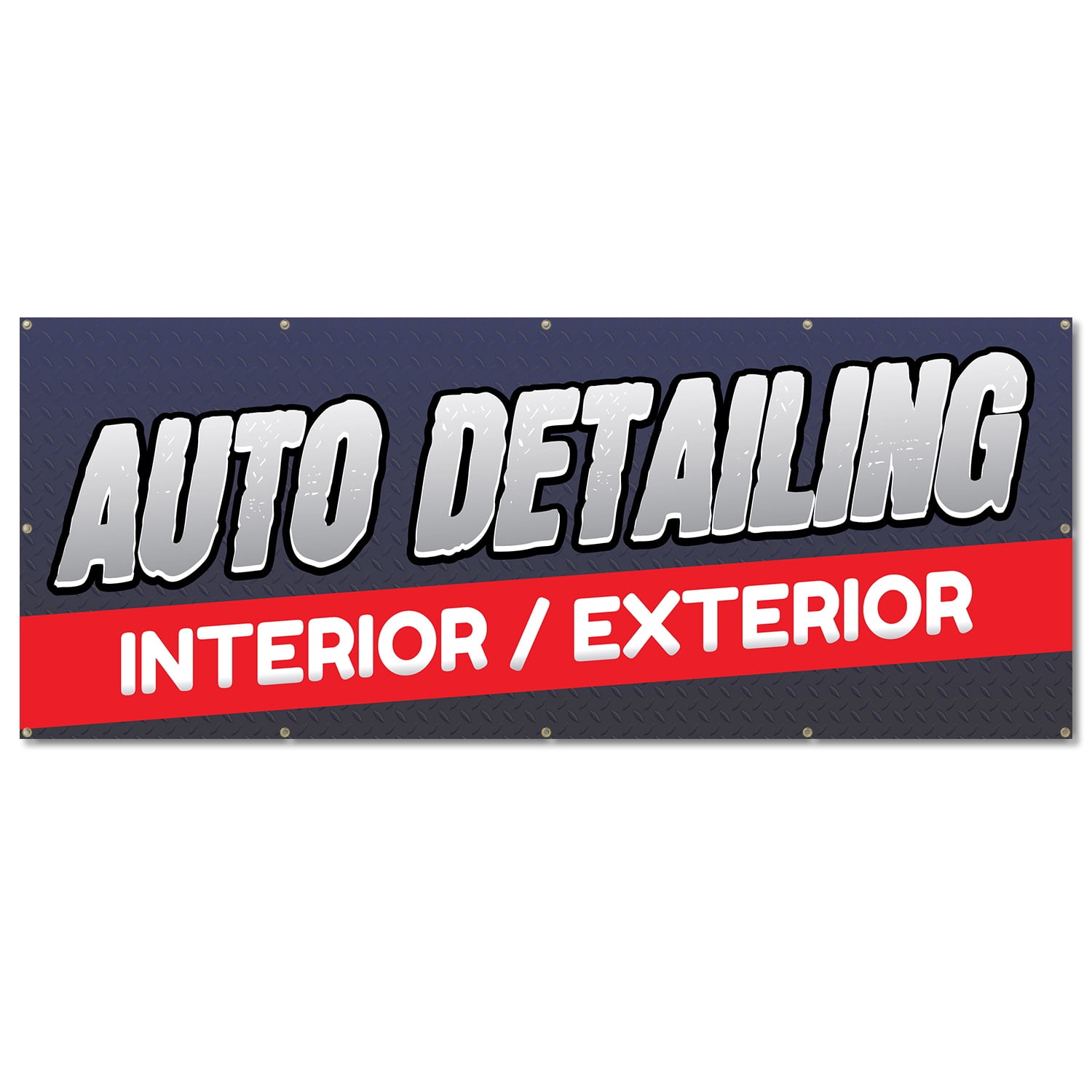 Auto Detailing | 48" X 120" Banner | Outdoor Vinyl Sign With Grommets ...