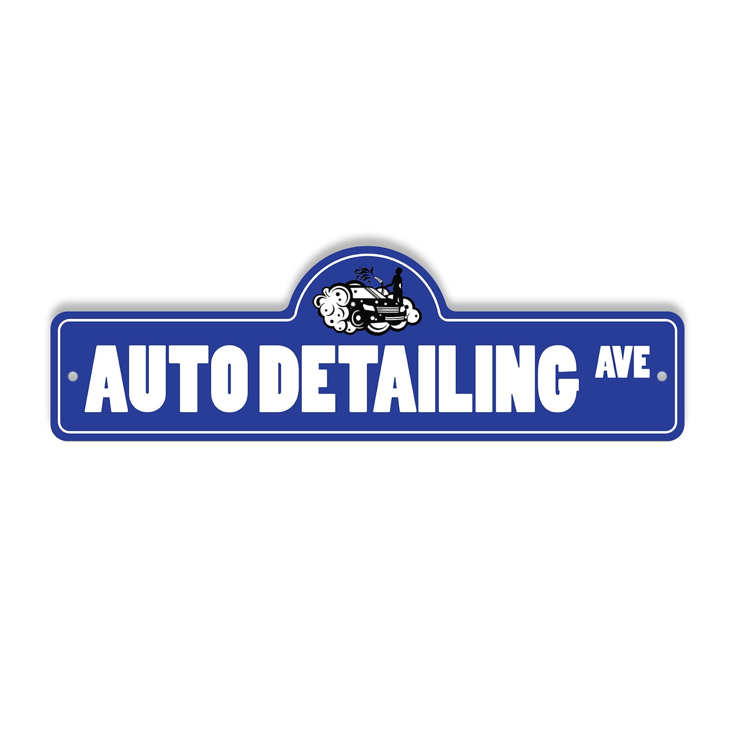 Auto Detailing Plastic Street Sign - 7 Inch X 20 Inch Gift Car Wash ...