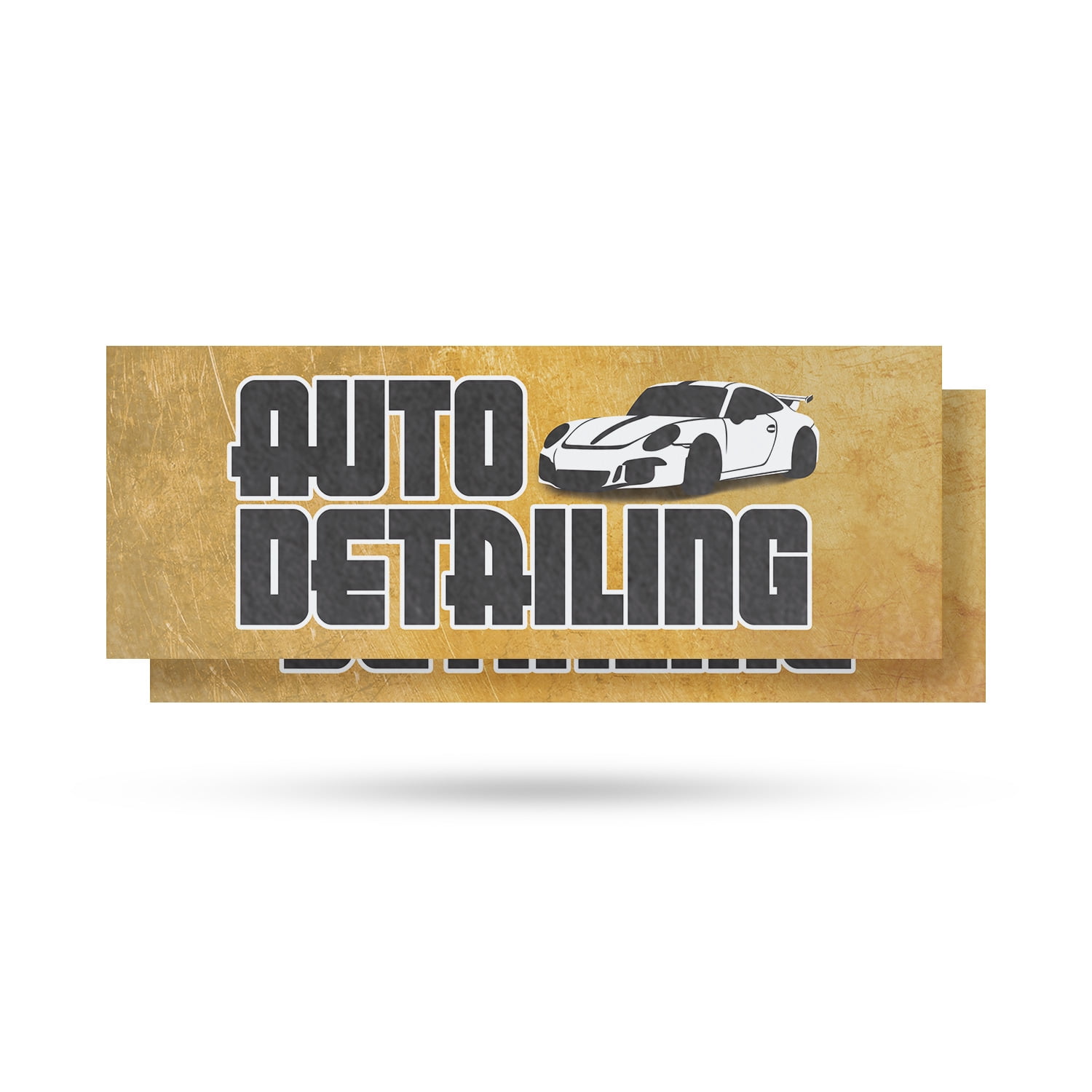 Auto Detailing Vinyl Decal 2 Pack of 24 Inch x 9 Inch Weatherproof ...