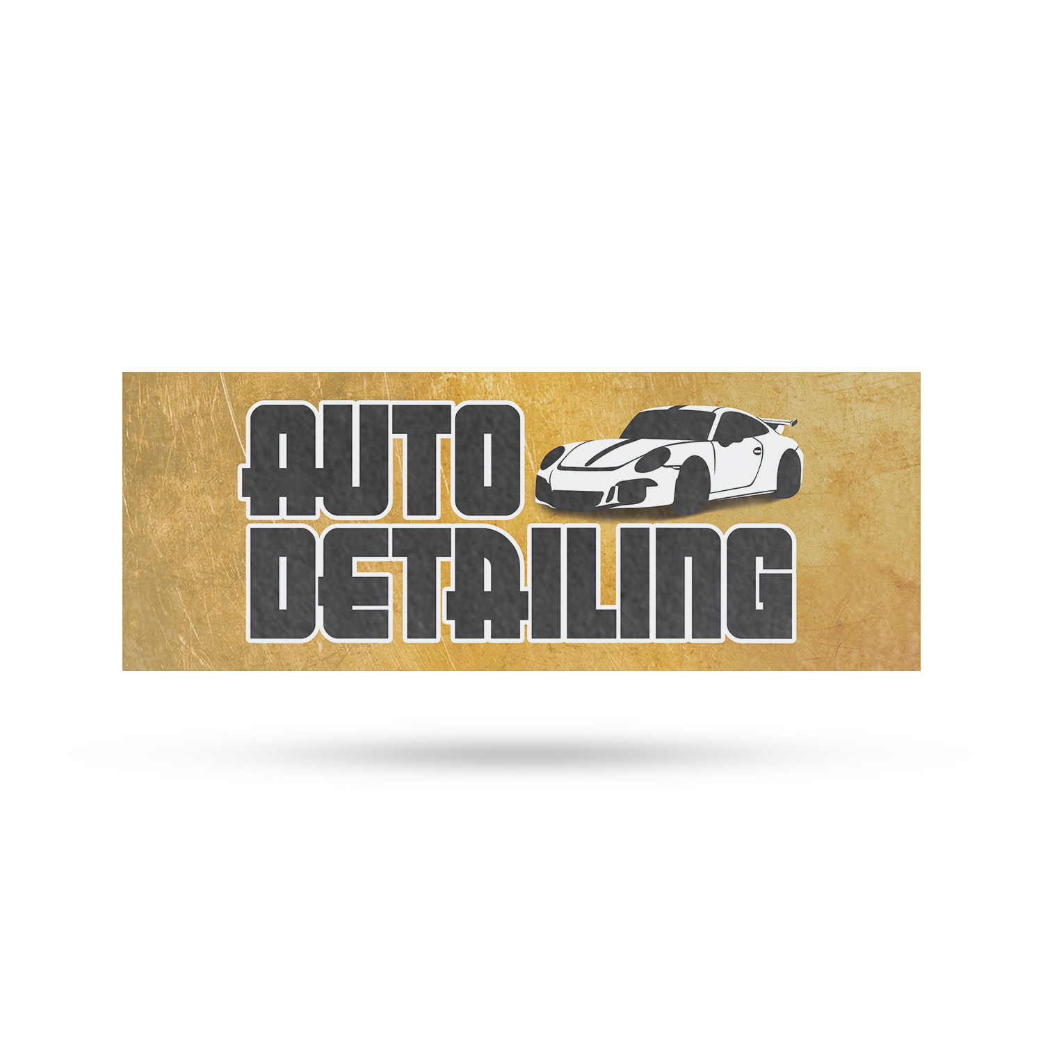 Auto Detailing Vinyl Decal 48 Inch x 18 Inch Weatherproof Heavy-Duty Adhesive Backing ...