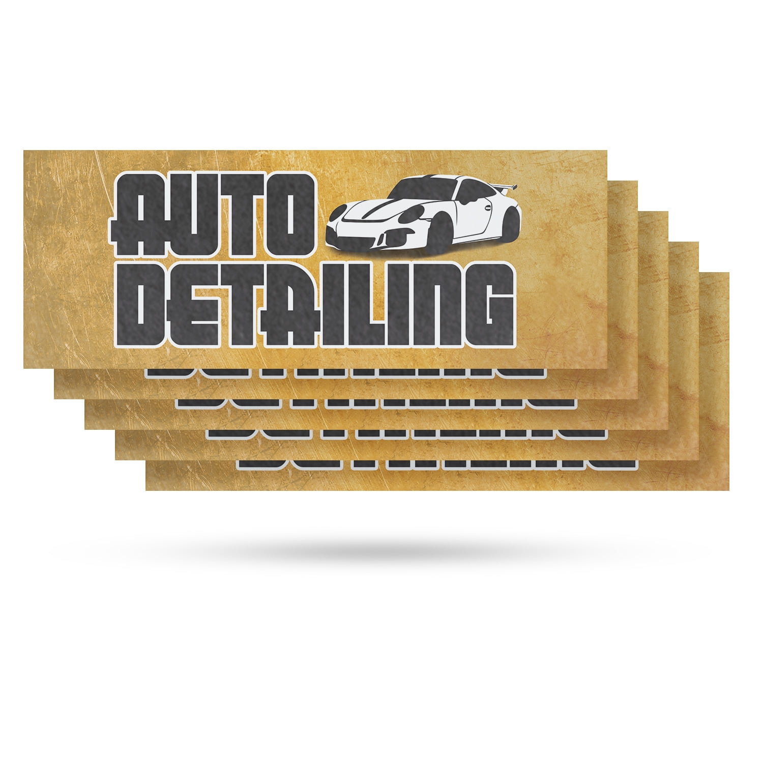 Auto Detailing Vinyl Decal 5 Pack of 24 Inch x 9 Inch Weatherproof ...