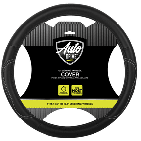Auto Drive 1-Piece Car Steering Wheel Cover Soft Leather Sports Red ...