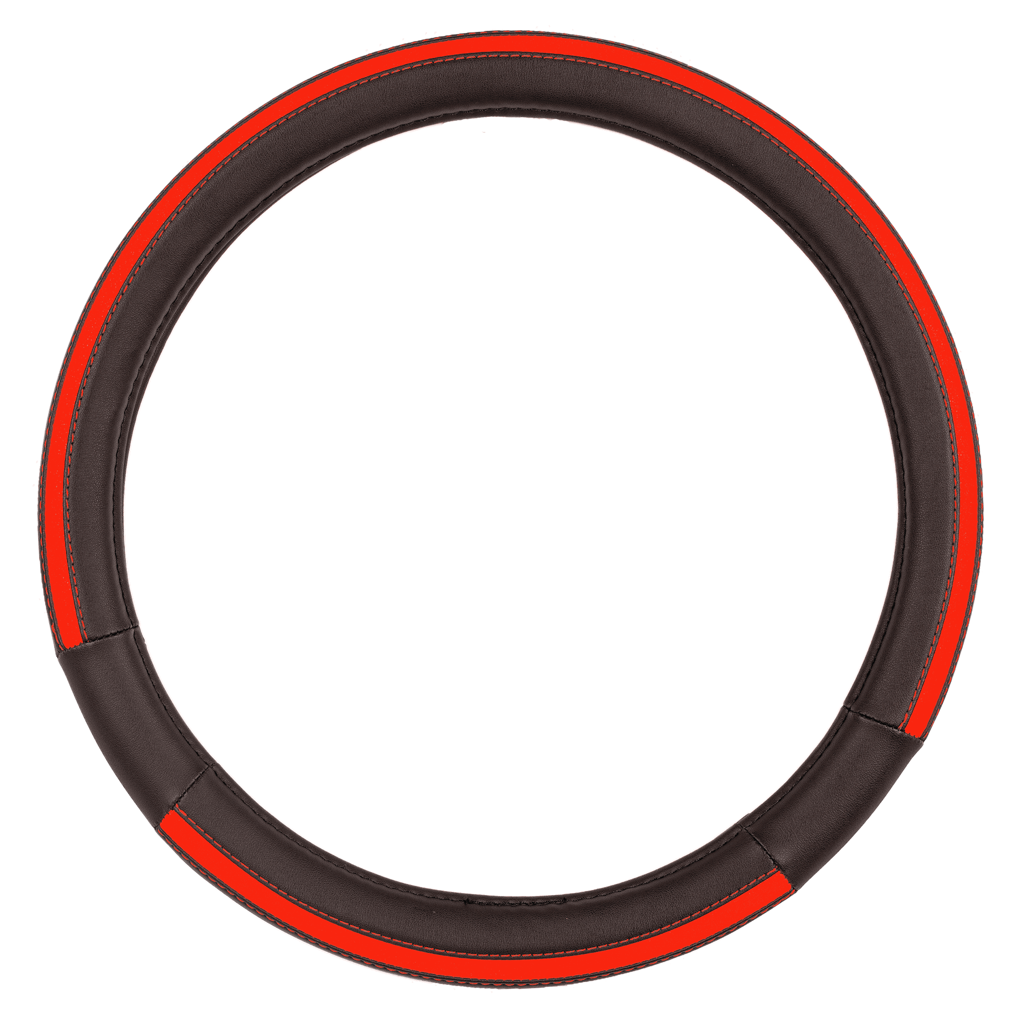 Auto Drive 1Piece Car Steering Wheel Cover Leather Sports Red ...