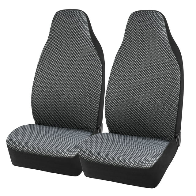 Auto Drive 2 Piece High Back Seat Covers Starla Jacquard Polyester ...