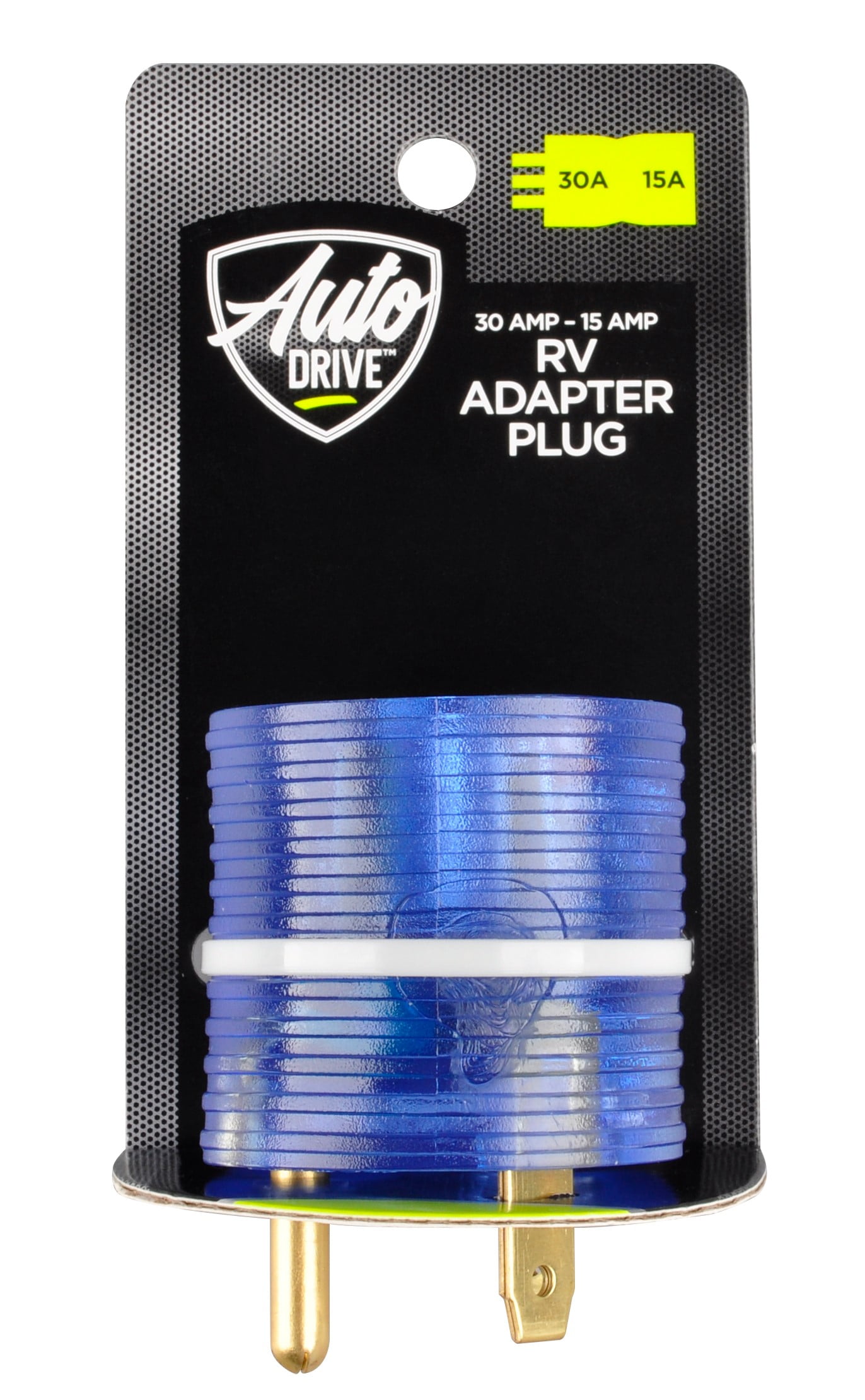 Auto Drive 30 to 15-Amp RV Power Adapter with Light, Weatherproof ...