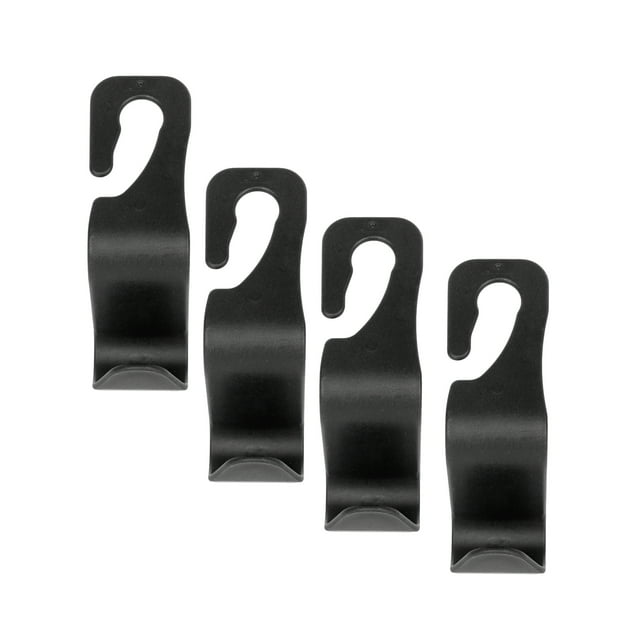 Auto Drive 4 Pack Headrest Hooks, Black, Automotive Interior ...