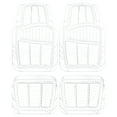 Auto Drive 4PC PVC Floor Mats Toll Clear - Universal Fit - Walmart ...