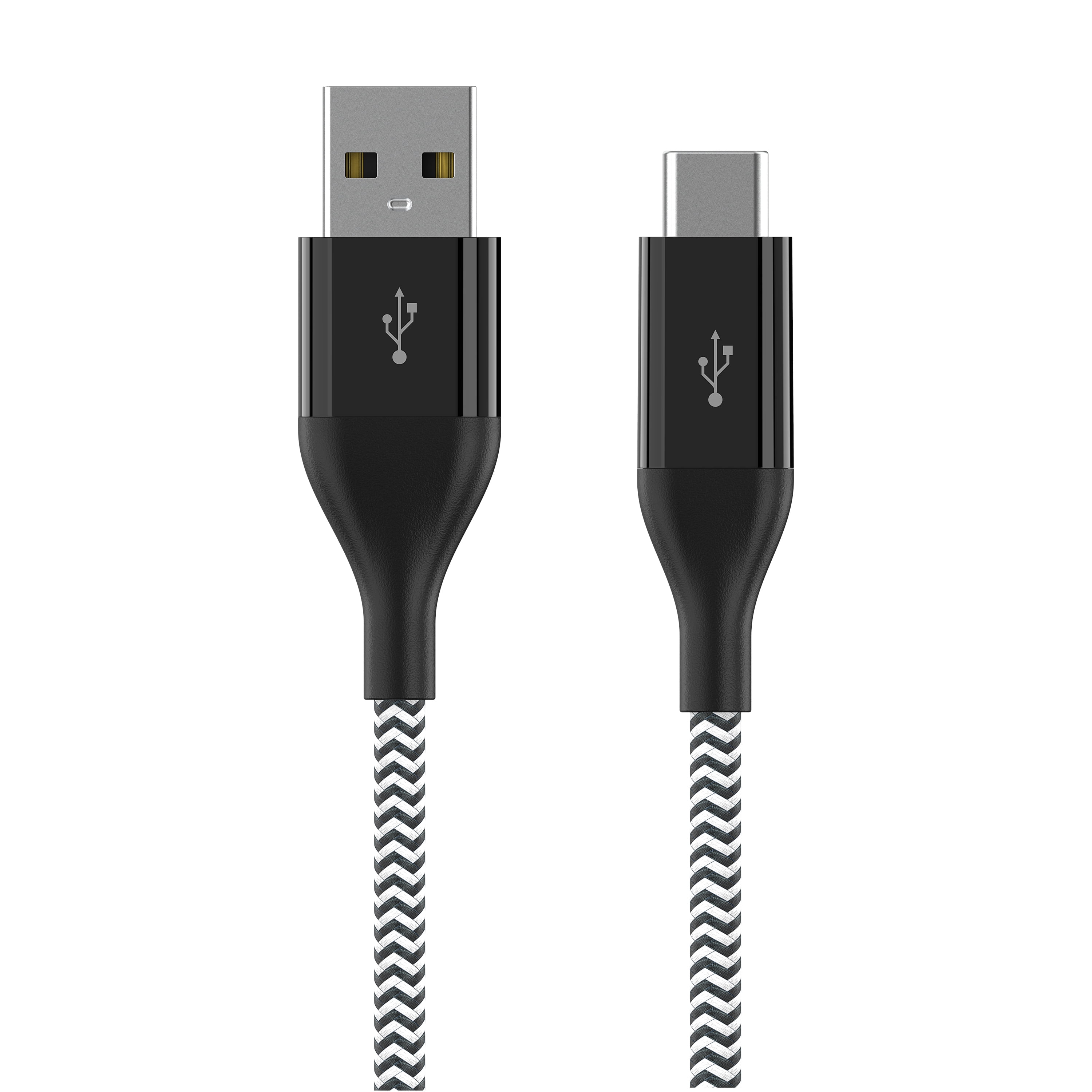Auto Drive USB-C to USB-A Charging Cable 6FT Black Reversible Data Sync ...