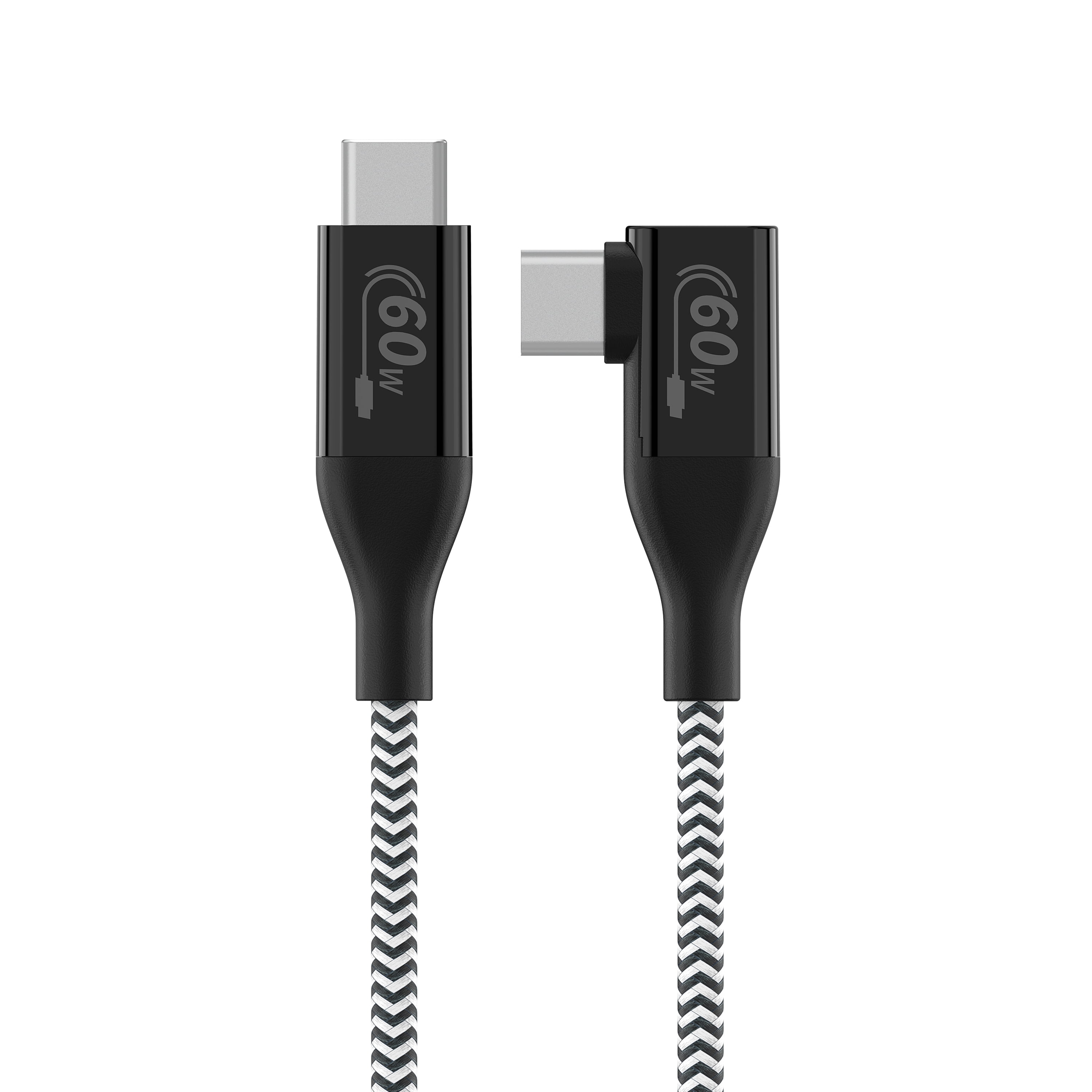 Auto Drive 90° USB Type-C to USB- C, 6ft, Charging & Data Sync Cable ...